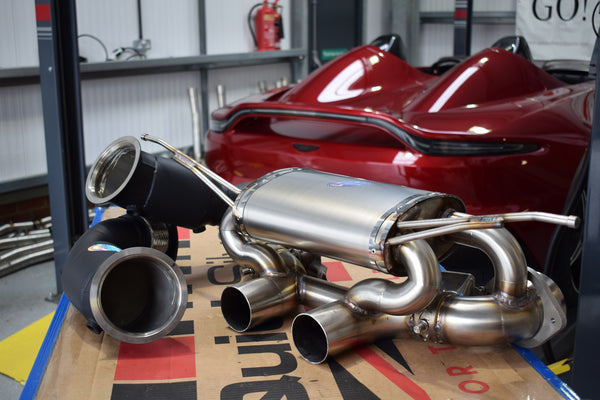 Aston Martin V12 Speedster - Titan Sport Exhaust with Sound Architect ...
