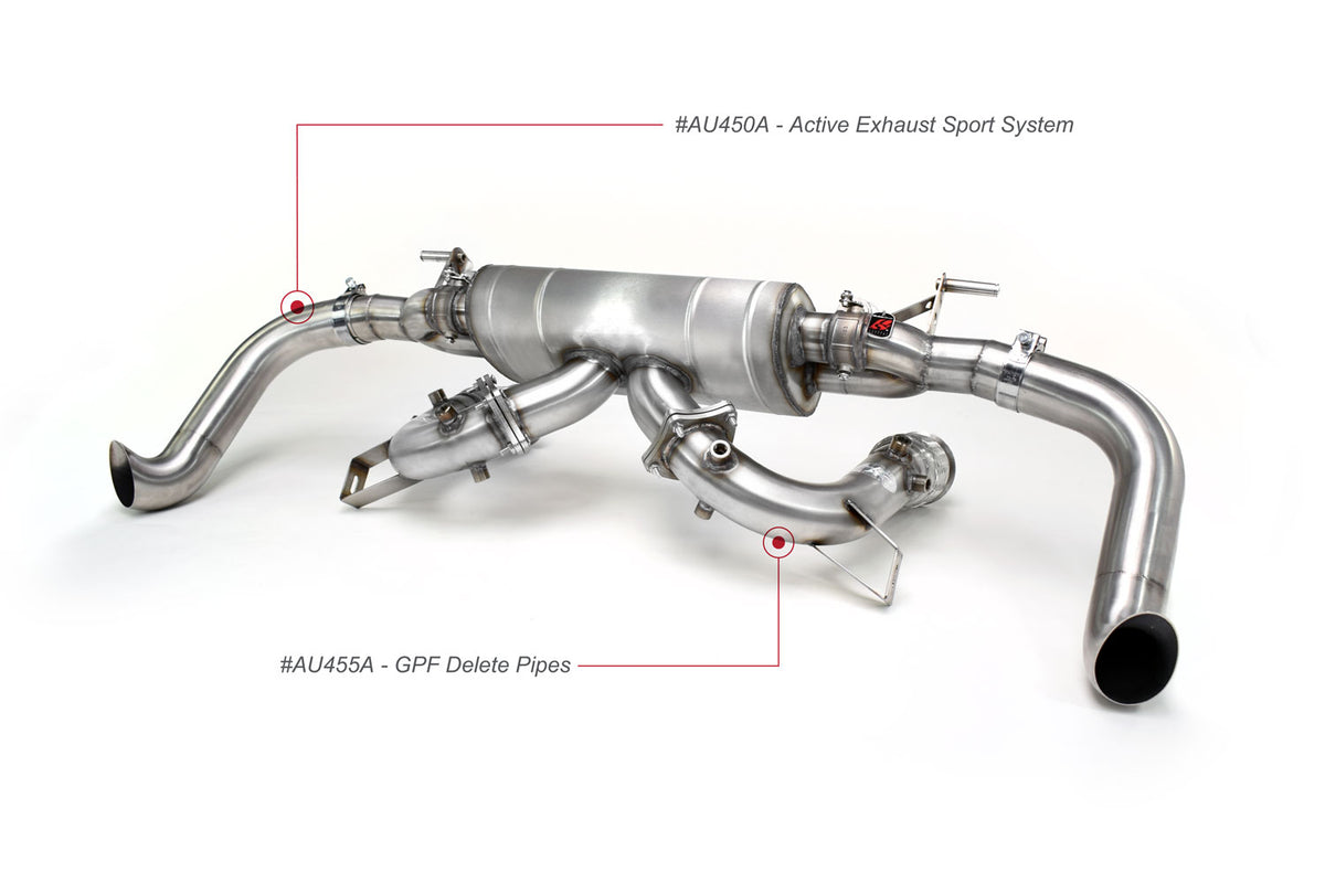Audi R8 V10 (with GPFs) Sport Exhaust with Sound Architect™ OR GPF del ...
